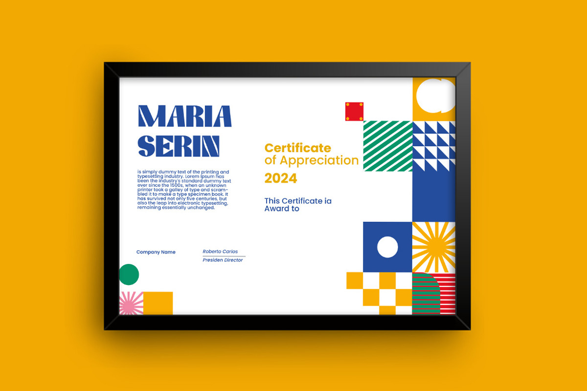 Bundle Certificate Design Template, a Print Template by MaikoHatta