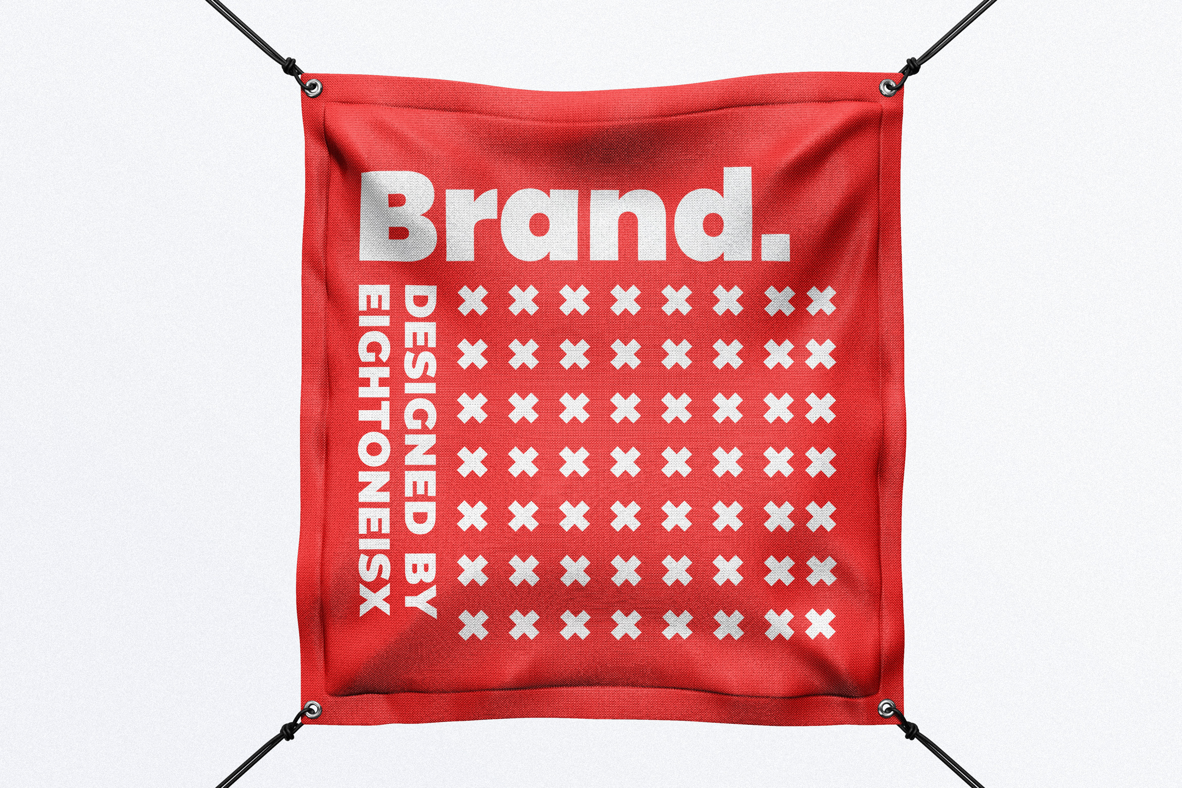 Outdoor Square Vinyl Banner Mockup, an Advertising Mockup by Designer Dude