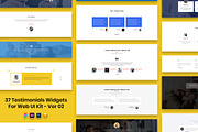 37 Testimonials Widgets For Web UI | UI Kits and Libraries ~ Creative ...