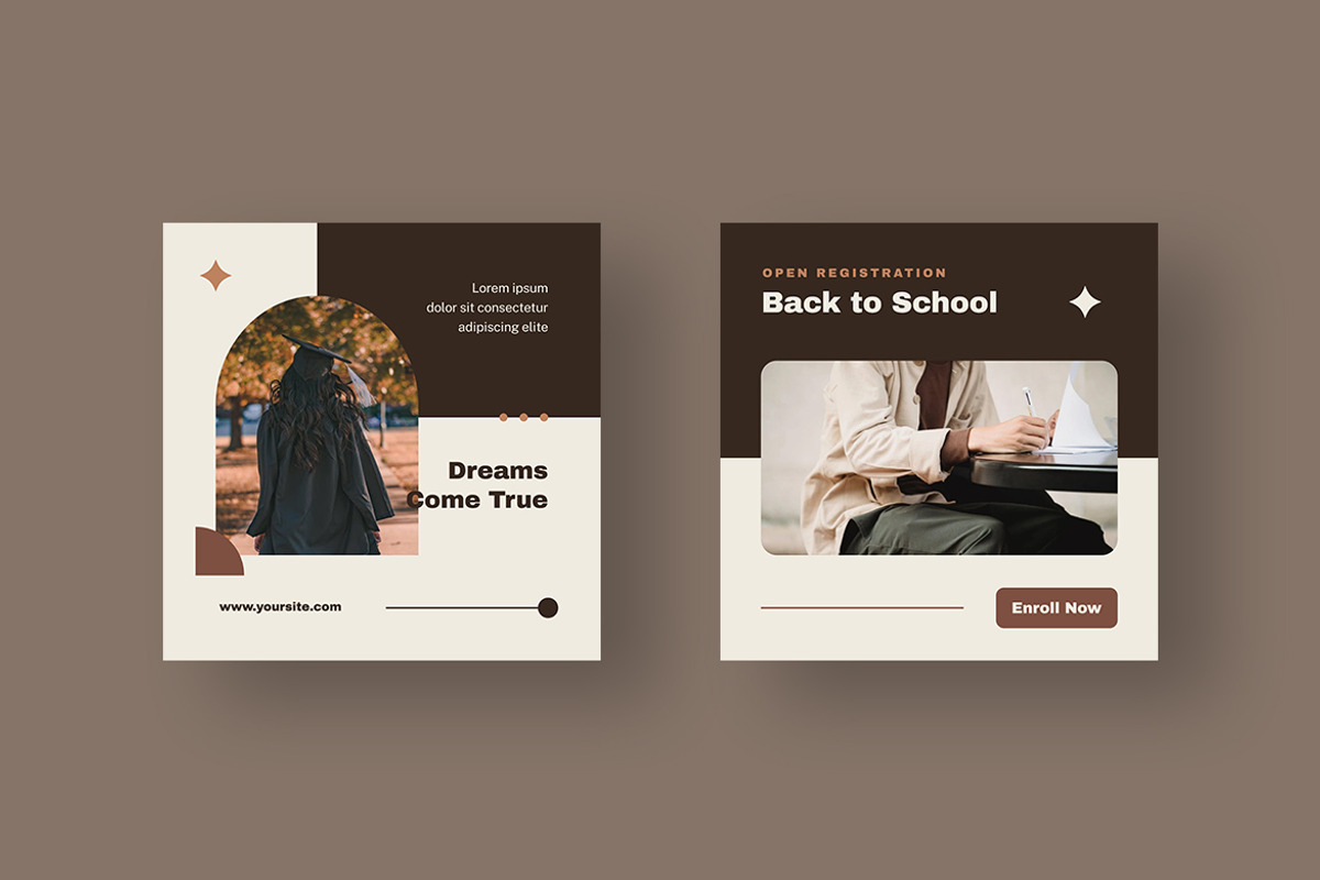Education Instagram Post, a Social Media Template by MikroType Std