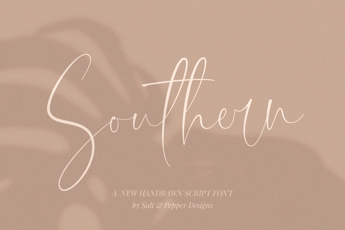 Southern Script Font, a Script Font by Salt & Pepper Designs