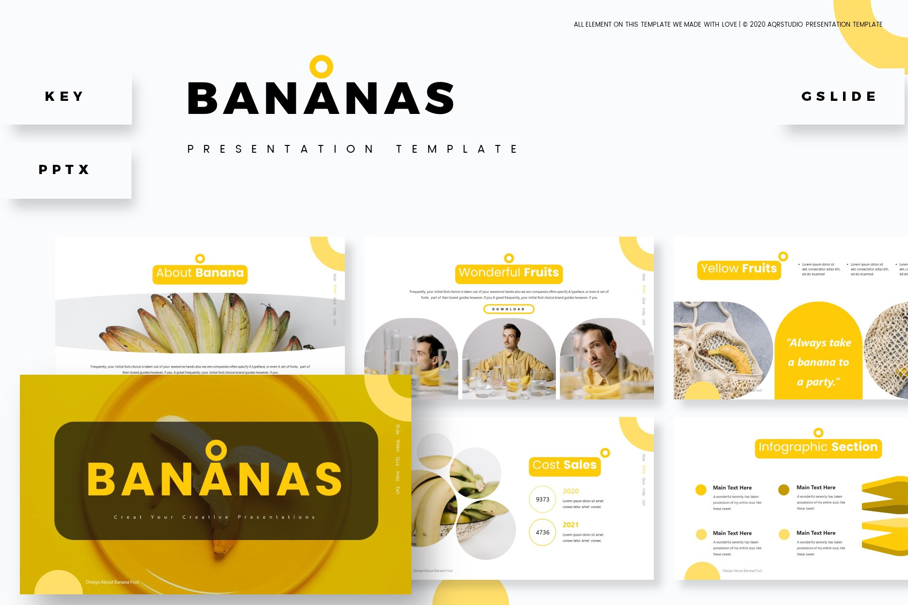 Bananas - Presentation Template, a Presentation Template by AQR Studio