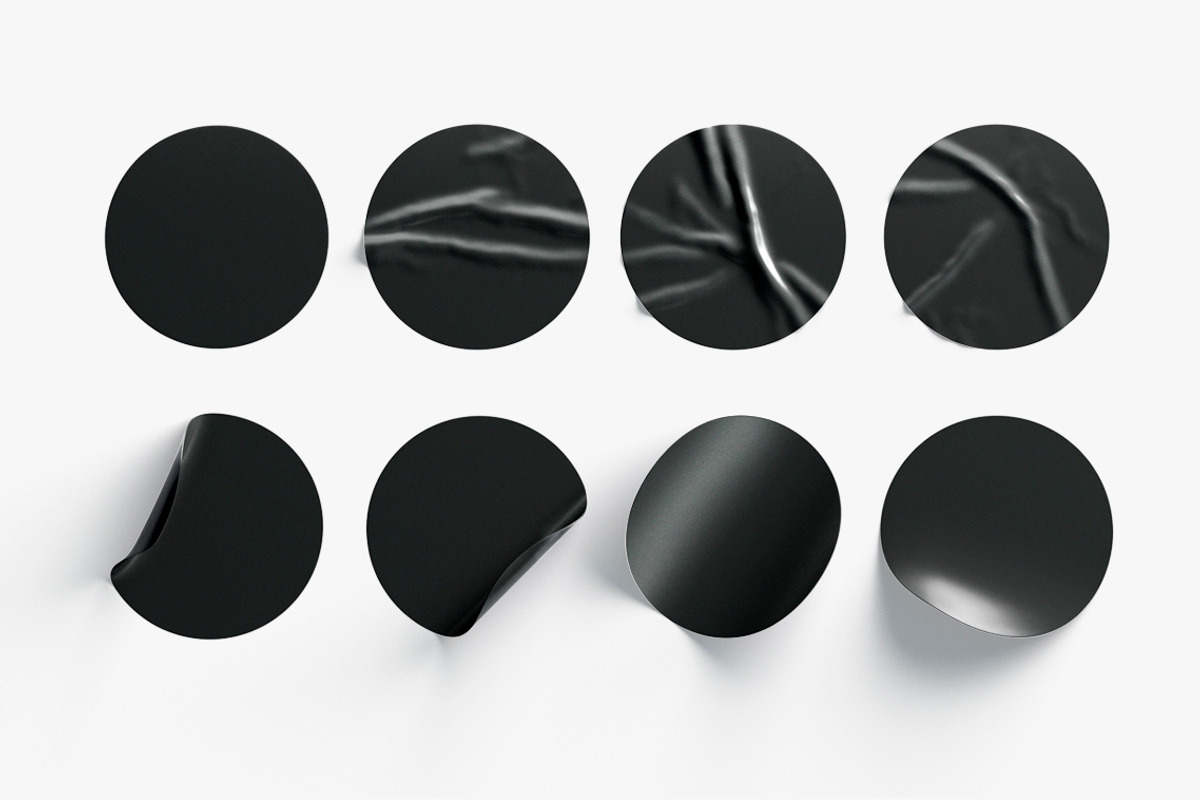 Stickers 8 Sticky Labels 3D Model, an Object 3D Model by rebrandy