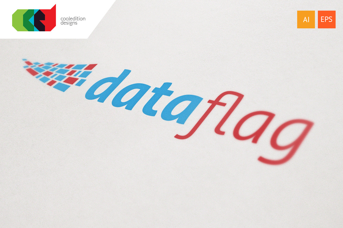 Data Flag - Logo Template, a Branding & Logo Template by Cooledition ...