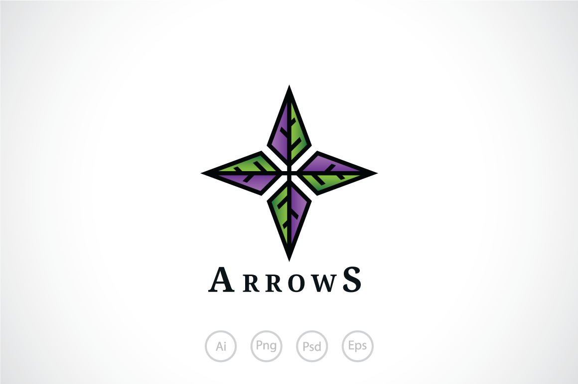 Four Arrows Logo Template, a Branding & Logo Template by Heavtryq Design