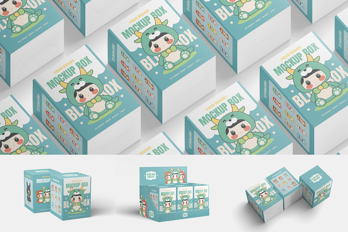 Blind Box Packaging Mockup