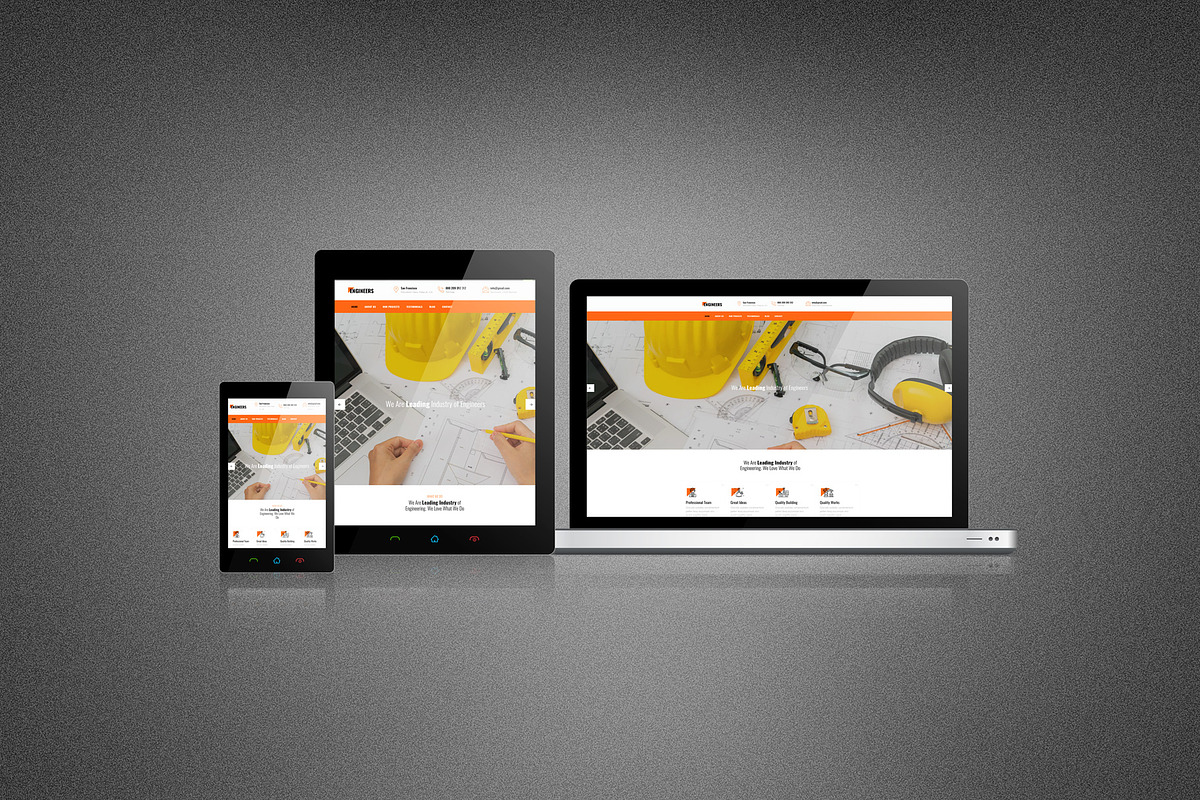 Responsive Website Mockup Template, an iPhone Mockup by loswl