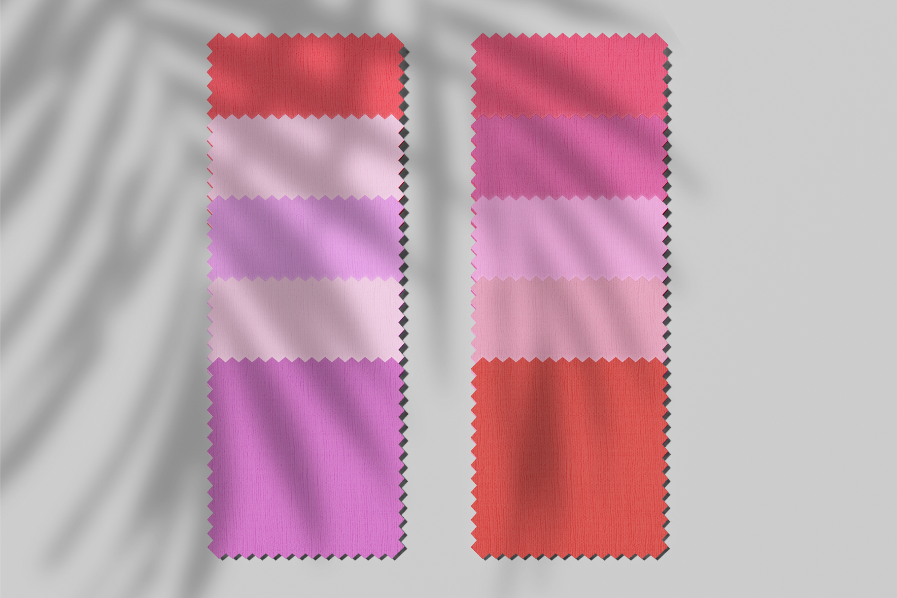 Array Folded Fabric Swatches Mockup