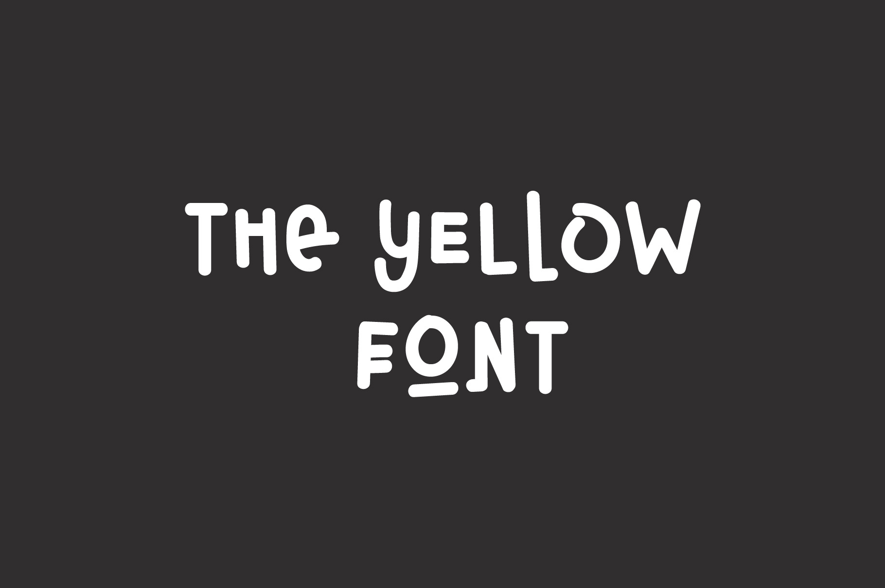 The Yellow Font, a Script Font by Sven Pels