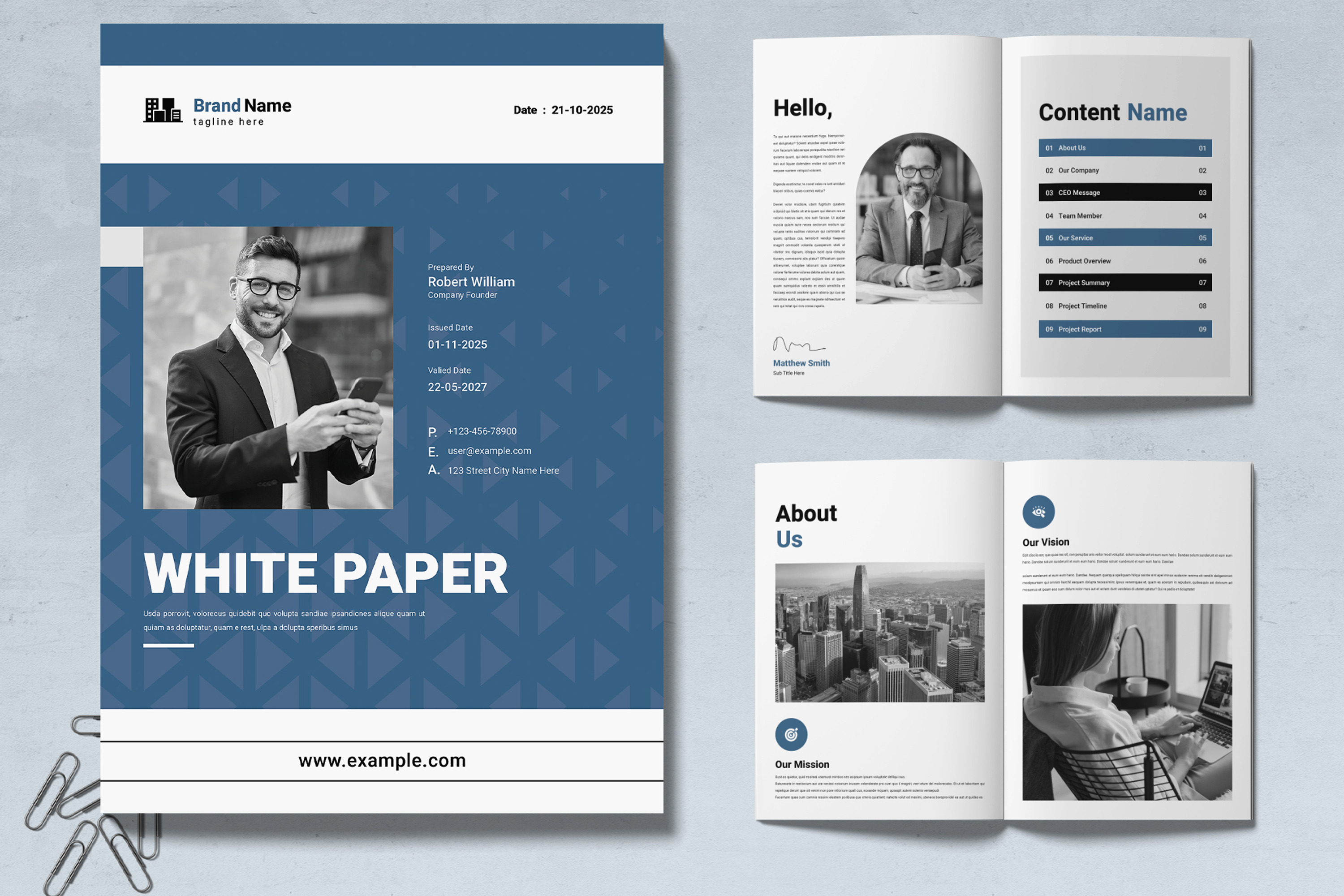 White Paper Template Layout