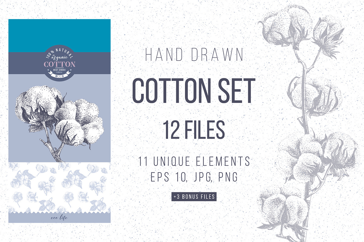 Hand drawn botanical bundle, an Illustration by handsketched