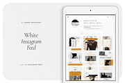 WHITE Instagram Feed, a Social Media Template by Aprilea | Creative Market