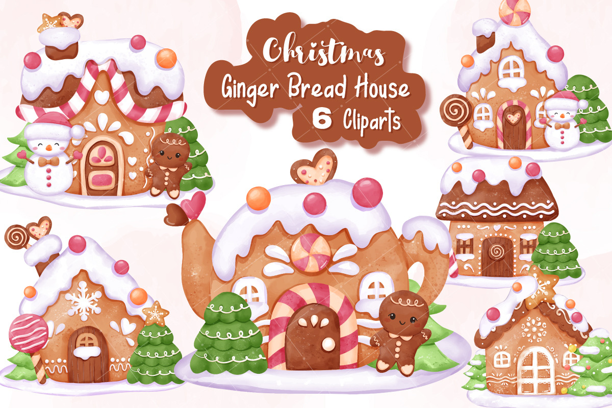 Christmas Ginger Bread House Clipart