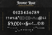 OKA - Atomic Rust, a Font by ilhamtaro