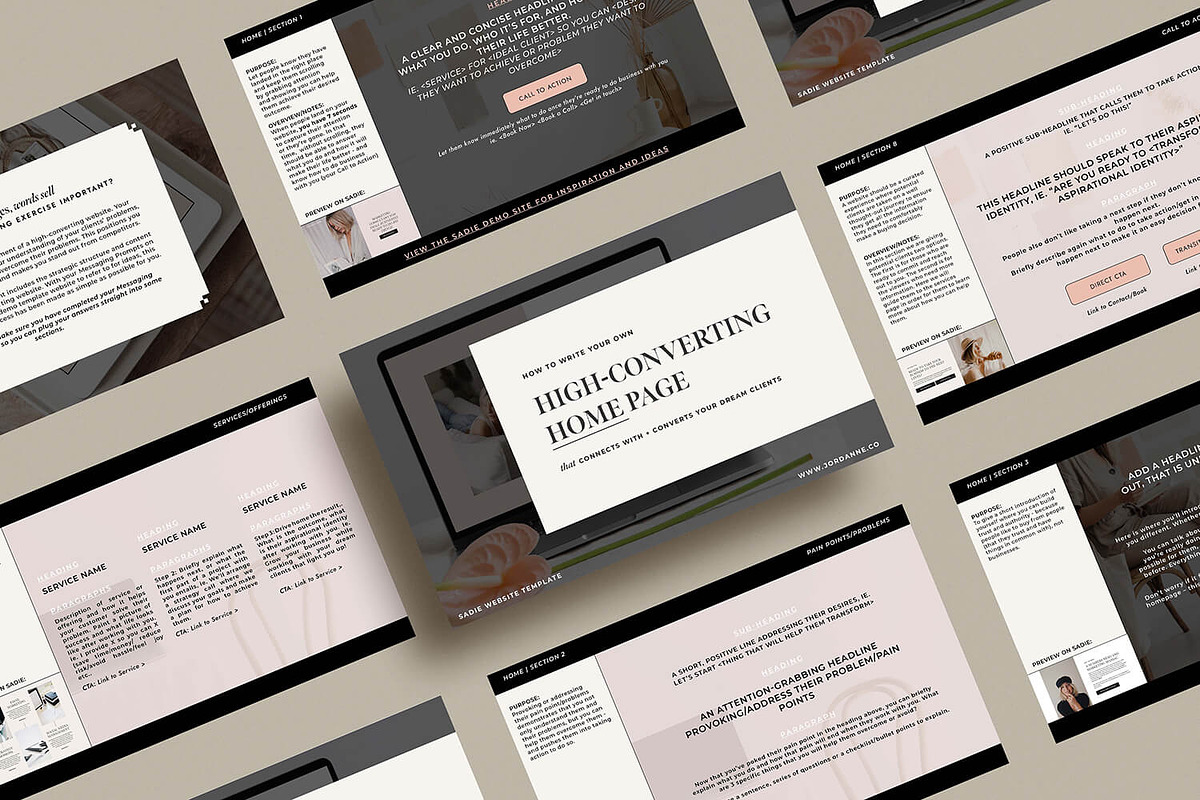 Sadie Website Template - Elementor Template | WordPress Theme