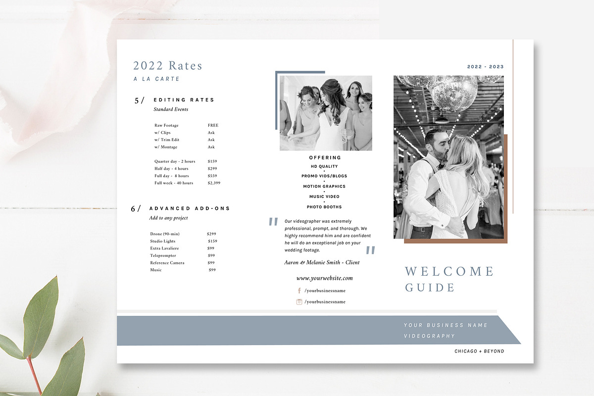 Videography Brochure Template