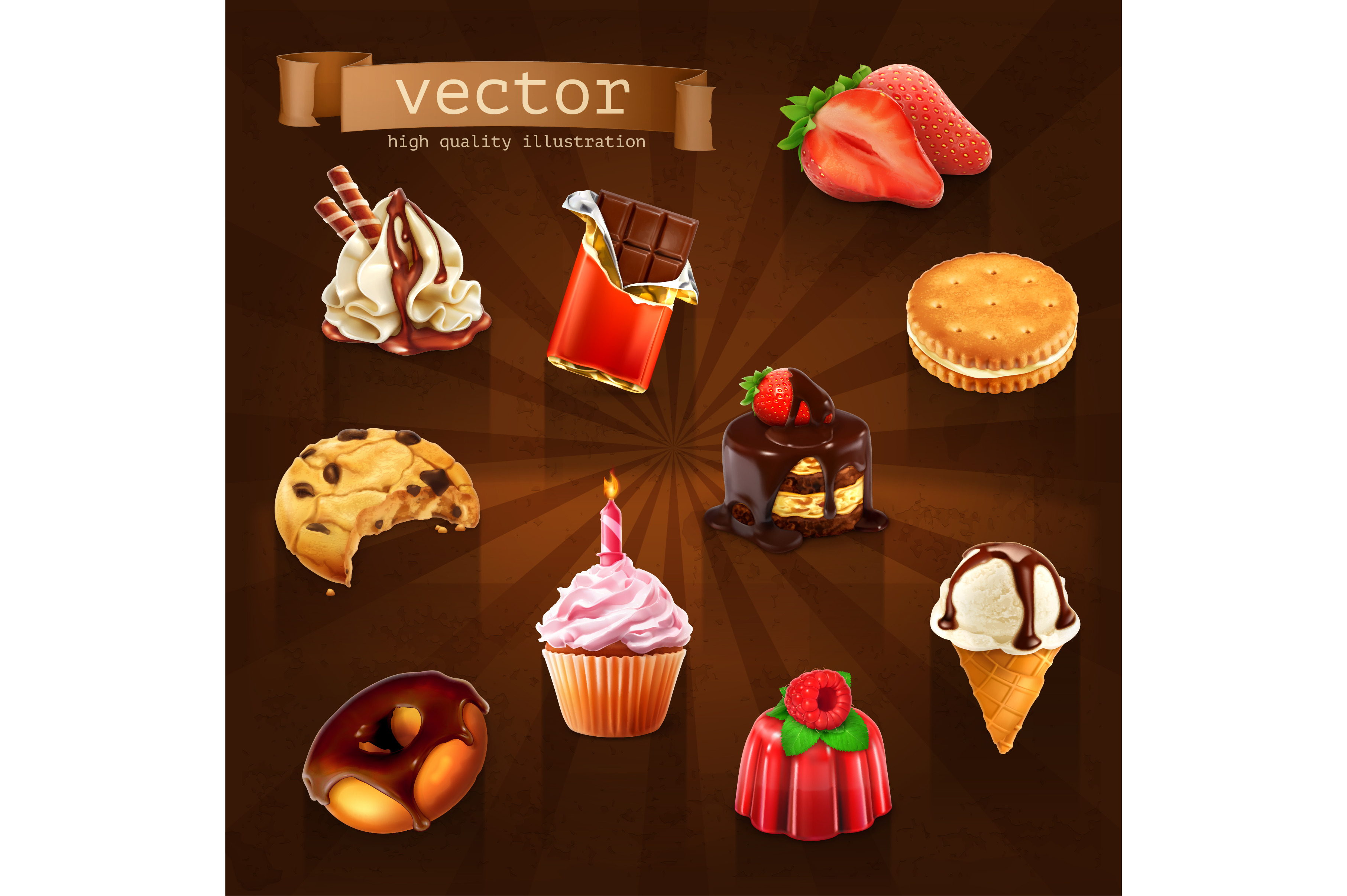 Confectionery icons, an Icon by Allevinatis Studio