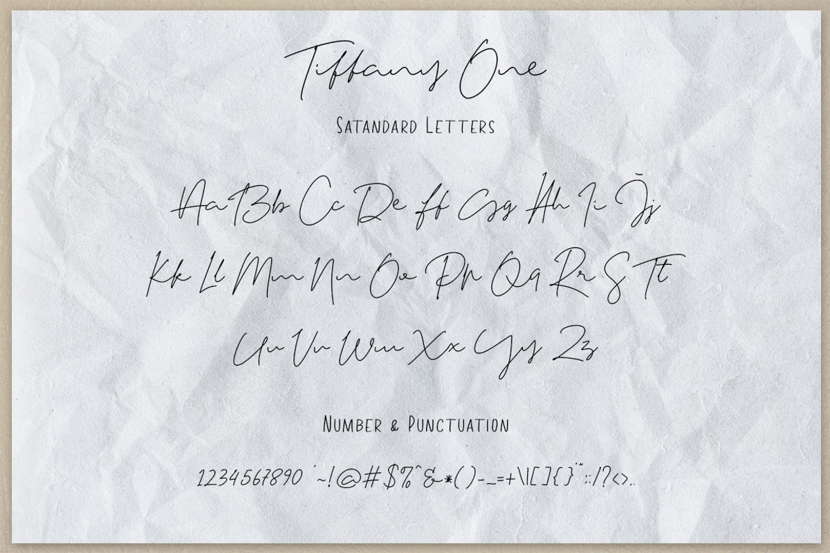 Tiffany Script, a Script Font by Ardyanatypes