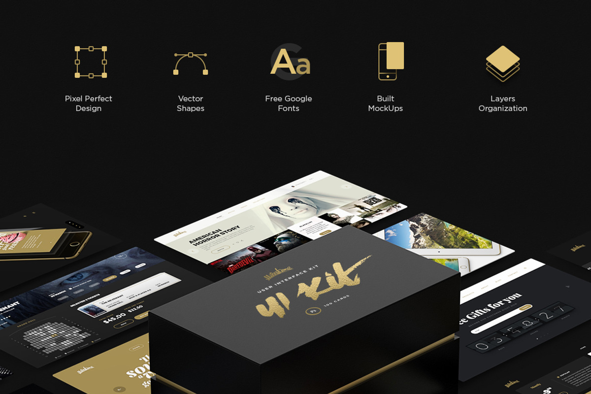 -50% Sale. Milestone UI Kit, an UI Kit Template by kavoon