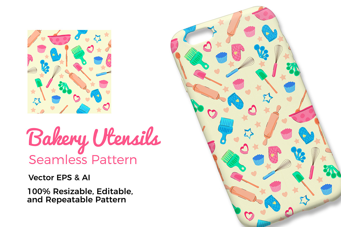 Bakery Utensils Pattern | Graphic Patterns ~ Creative Market