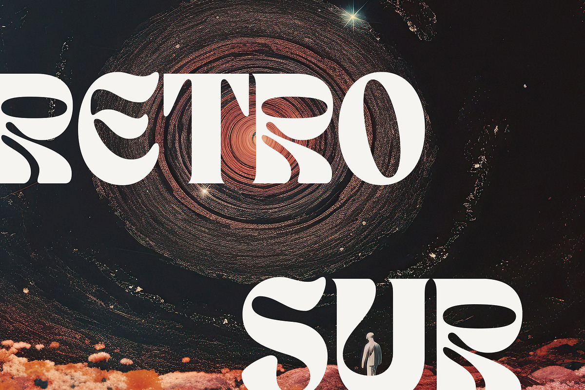 RETRO SURREAL Collage Art Posters