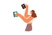 Happy people with books set, an Education Illustration by Good Studio