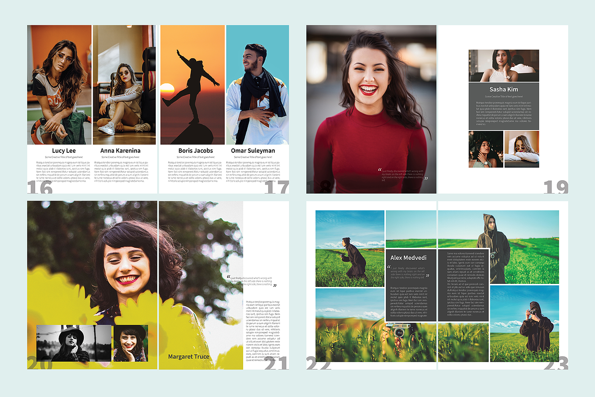 Minimalist Yearbook Design, a Templates & Theme by zheksha