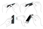 How to Apply Skin on Mobile Phone, an Illustration by VecRas