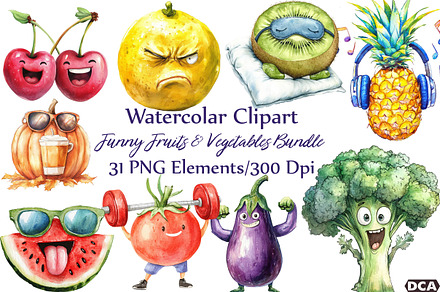 Fresh Fruit Clip Art, an Illustration by cloudstreetlab