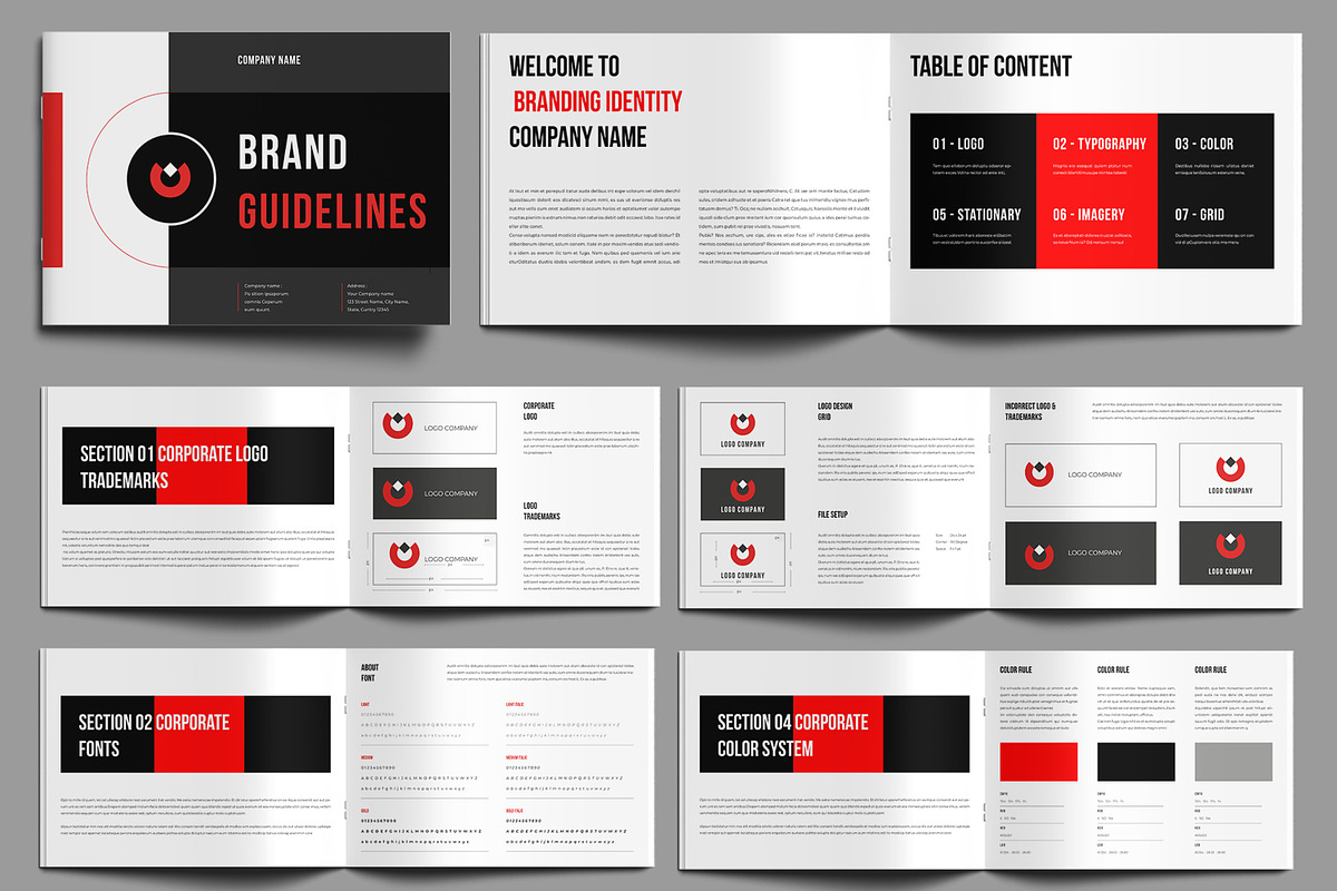 Brand Guideline Booklet | Creative Market