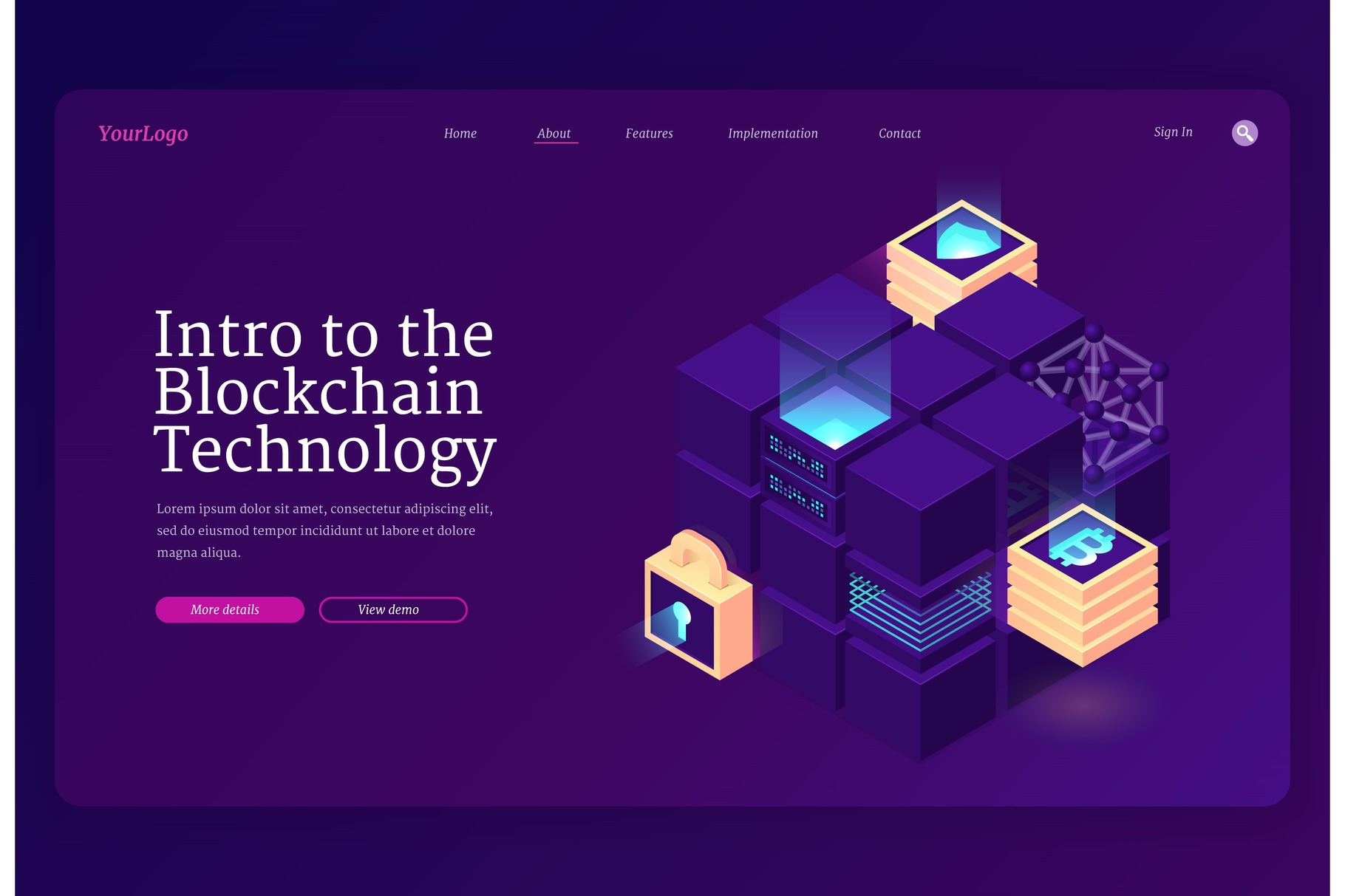 Intro to blockchain technology, a Finance Illustration by art PVP - market