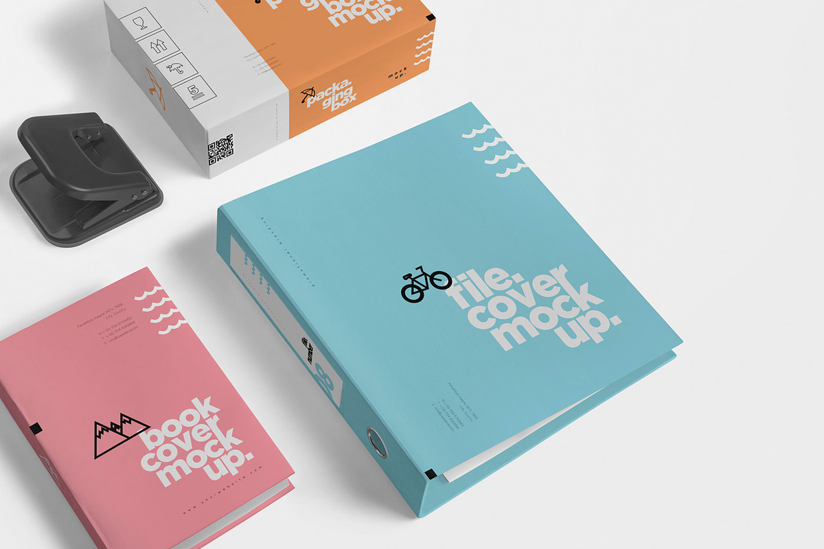 Box file Mockups, a Packaging Mockup by GfxFoundry