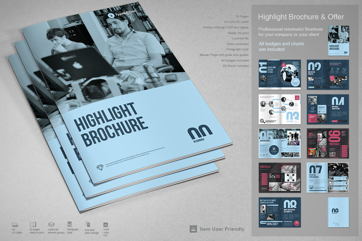 Highlight Brochure & Offer, a Brochure Template by TypoEdition