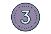 Three digit icon, an Icon by Creative priyanka