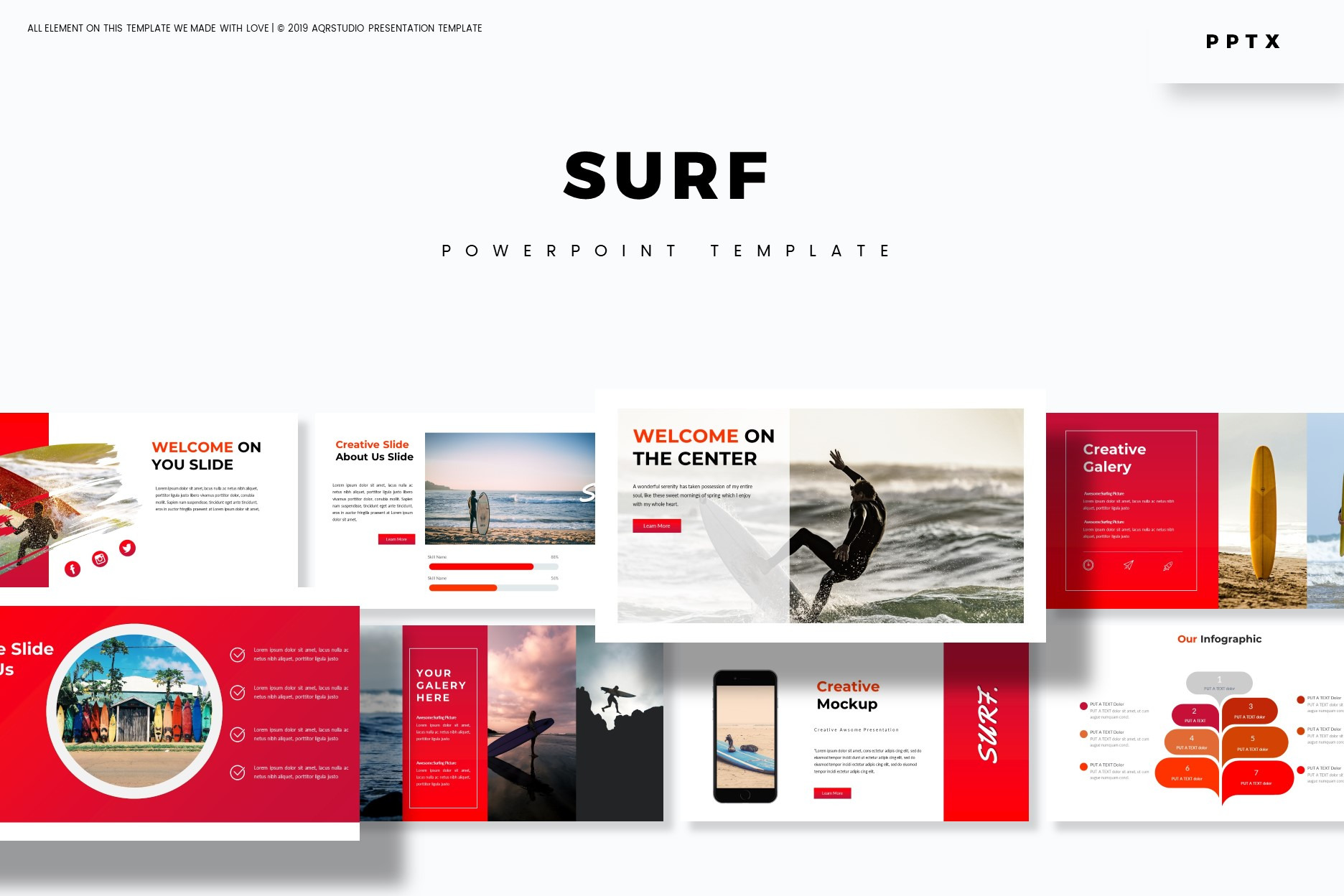Surf - Powerpoint Template, a Presentation Template by AQR Studio ...