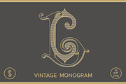 CL Monogram LC Monogram, an Illustration by Shuler Studio