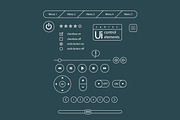 Web UI Elements Design Gray, a Templates & Theme by Sunny
