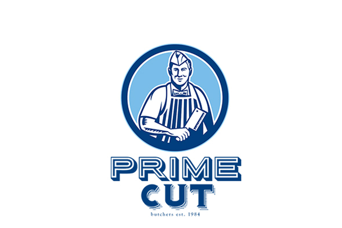 Prime Cut Butcher Logo, a Branding & Logo Template by patrimonio