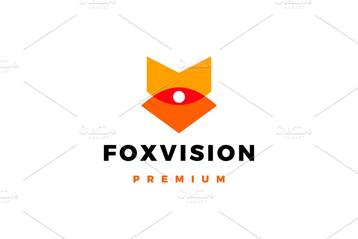 fox vision eye overlapping overlay, a Branding & Logo Template by VSTRD ...