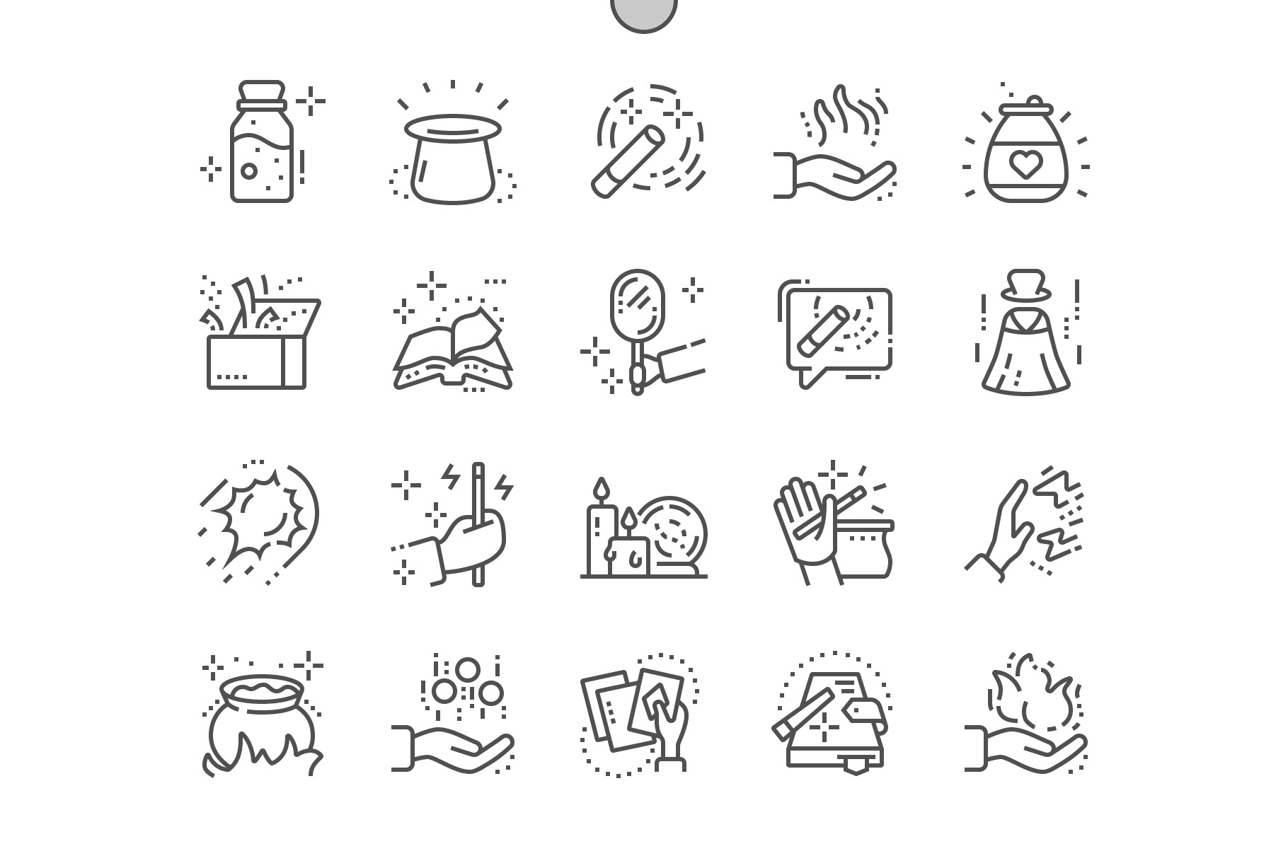 Magic Line Icons, an Outline Icon by Palau