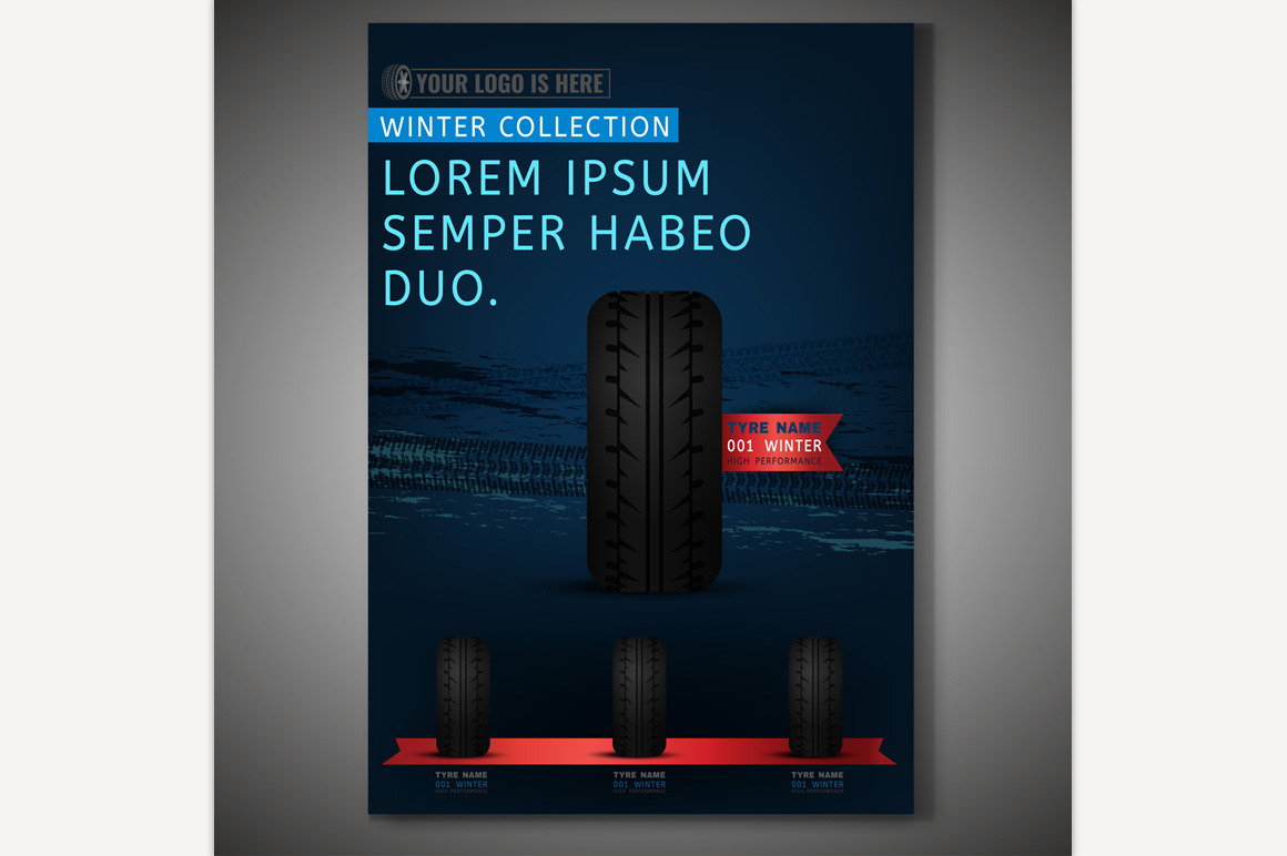 Tyre Poster Image, a Transportation Illustration by Anna's Shop