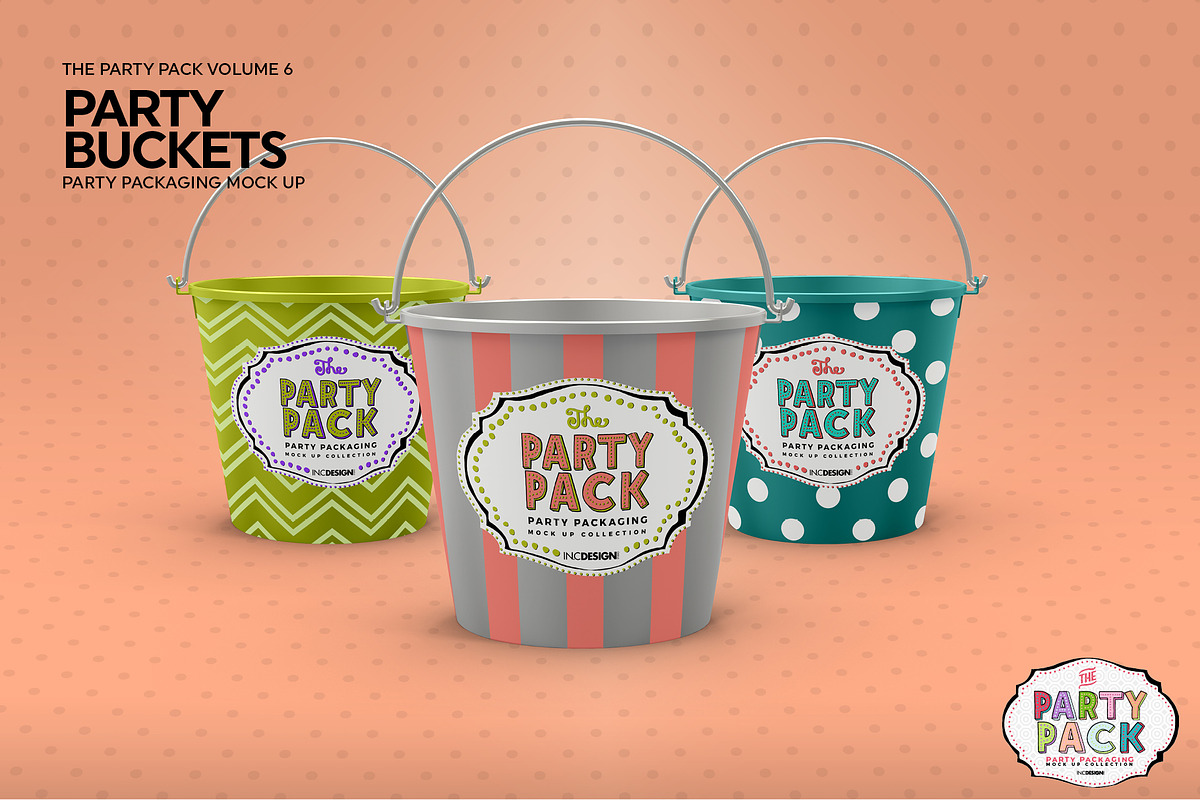 Vol.6 Party Packaging MockUps, a Product Mockup by INCDesign