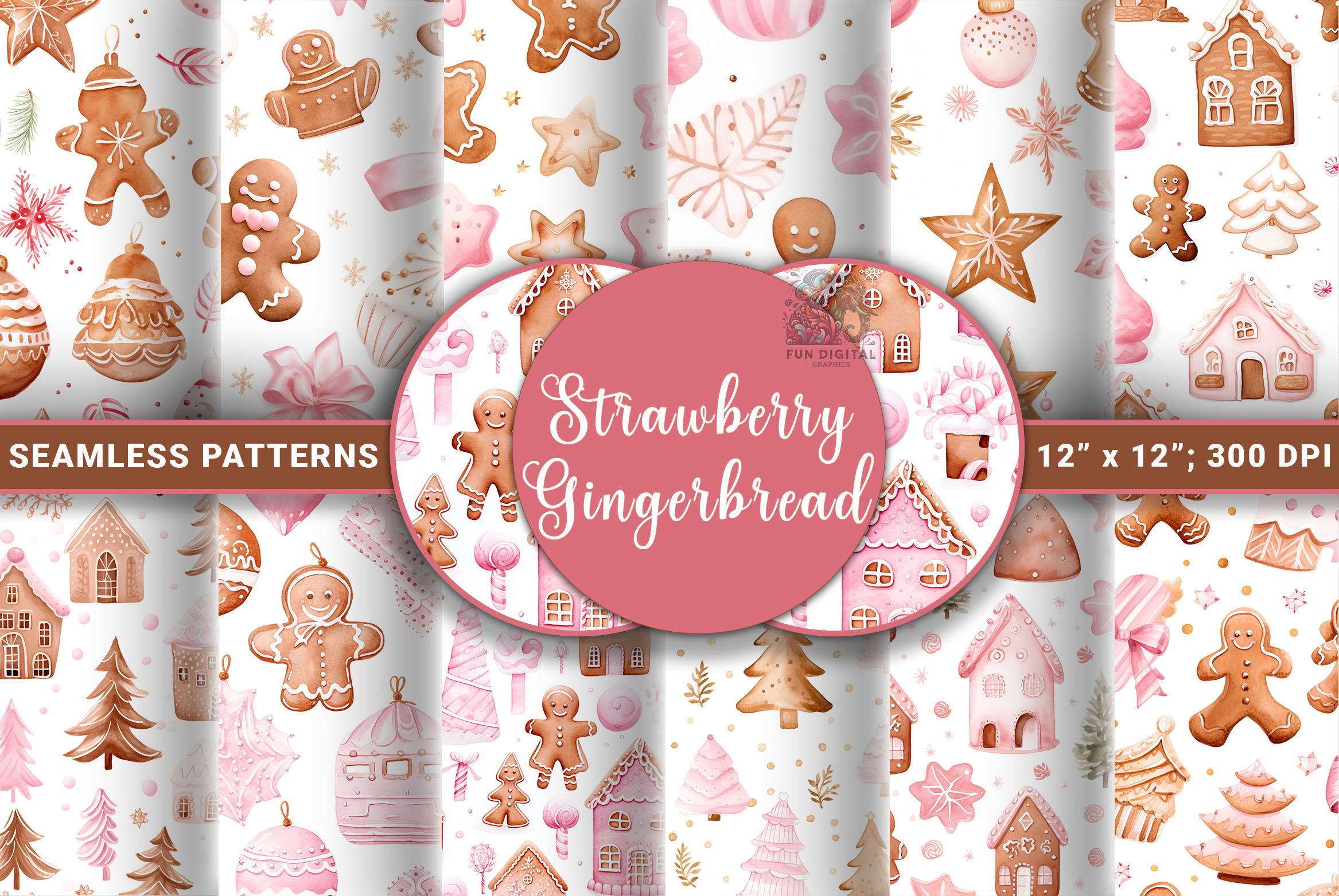 Christmas Strawberry Gingerbread
