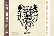 Bear - Geometric Animals SVG File | Animal Illustrations ~ Creative Market