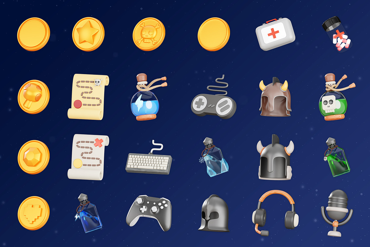 3D Game Asset Icon, an Object 3D Model by SLAB! Design