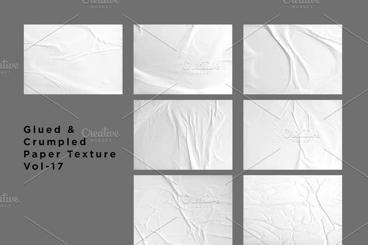 Glued and Crumpled Paper Vol 17, a Texture Graphic by shahsoft ...