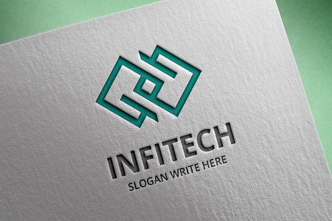 Infitech Logo, a Branding & Logo Template by Design_Planet