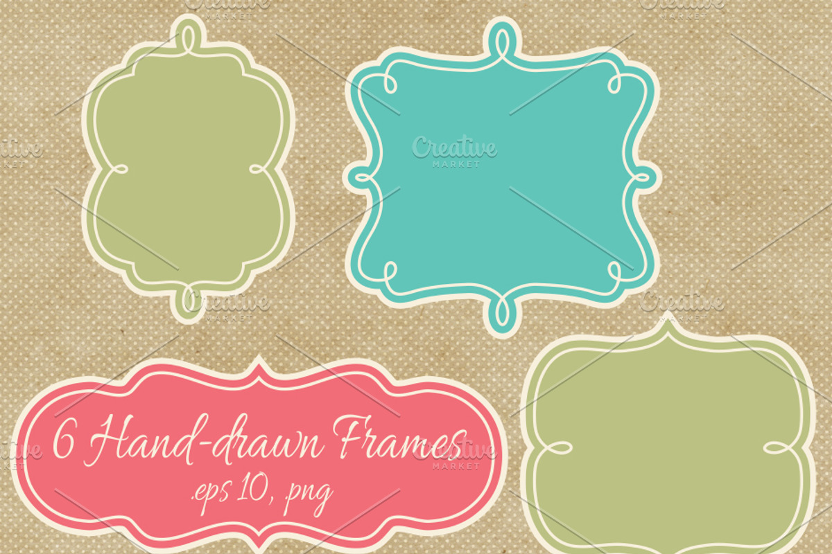Hand-drawn Frames, Vol 2, an Illustration by The Bumble Box