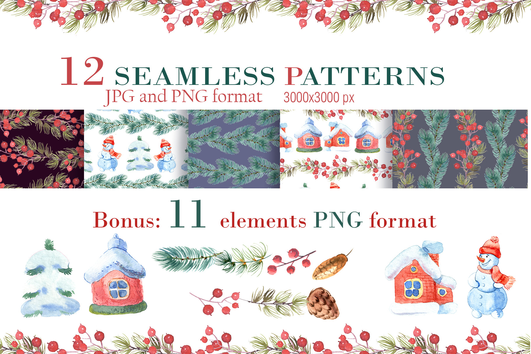 Christmas Tale + Bonus, a Pattern Graphic by Graphics Resources