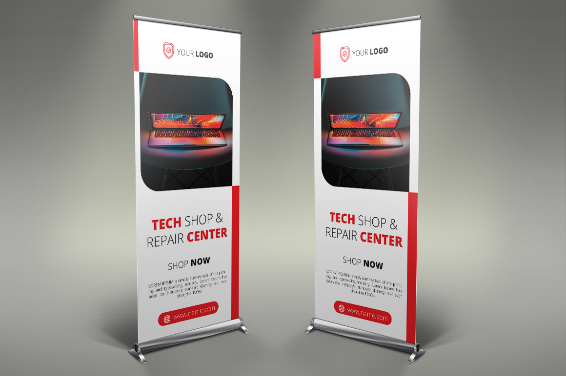 Tech Roll Up Banner, a Presentation Template by UNIK Agency